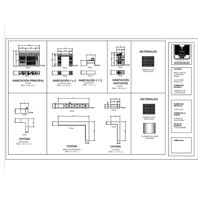 ¿Qué es un Plano de Carpintería en Arquitectura? | El Arqui MX